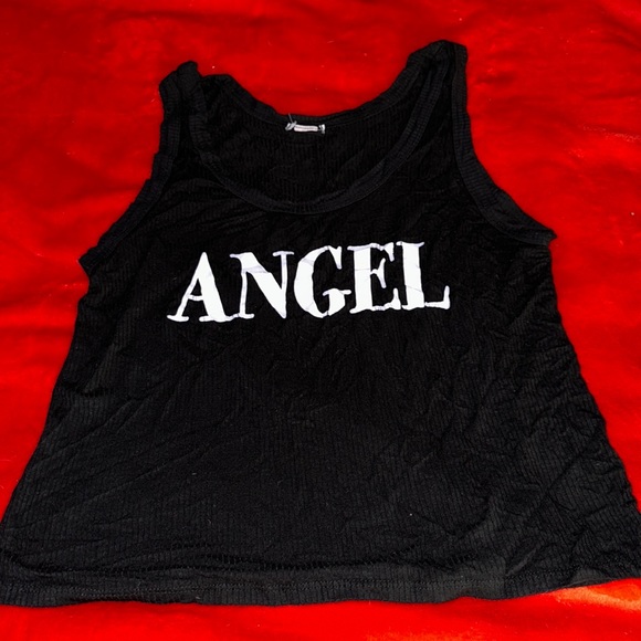 Tops | Ribbed Angel Tank | Poshmark